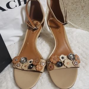 Coach | Shoes | Coach Tea Rose Sandel | Poshmark